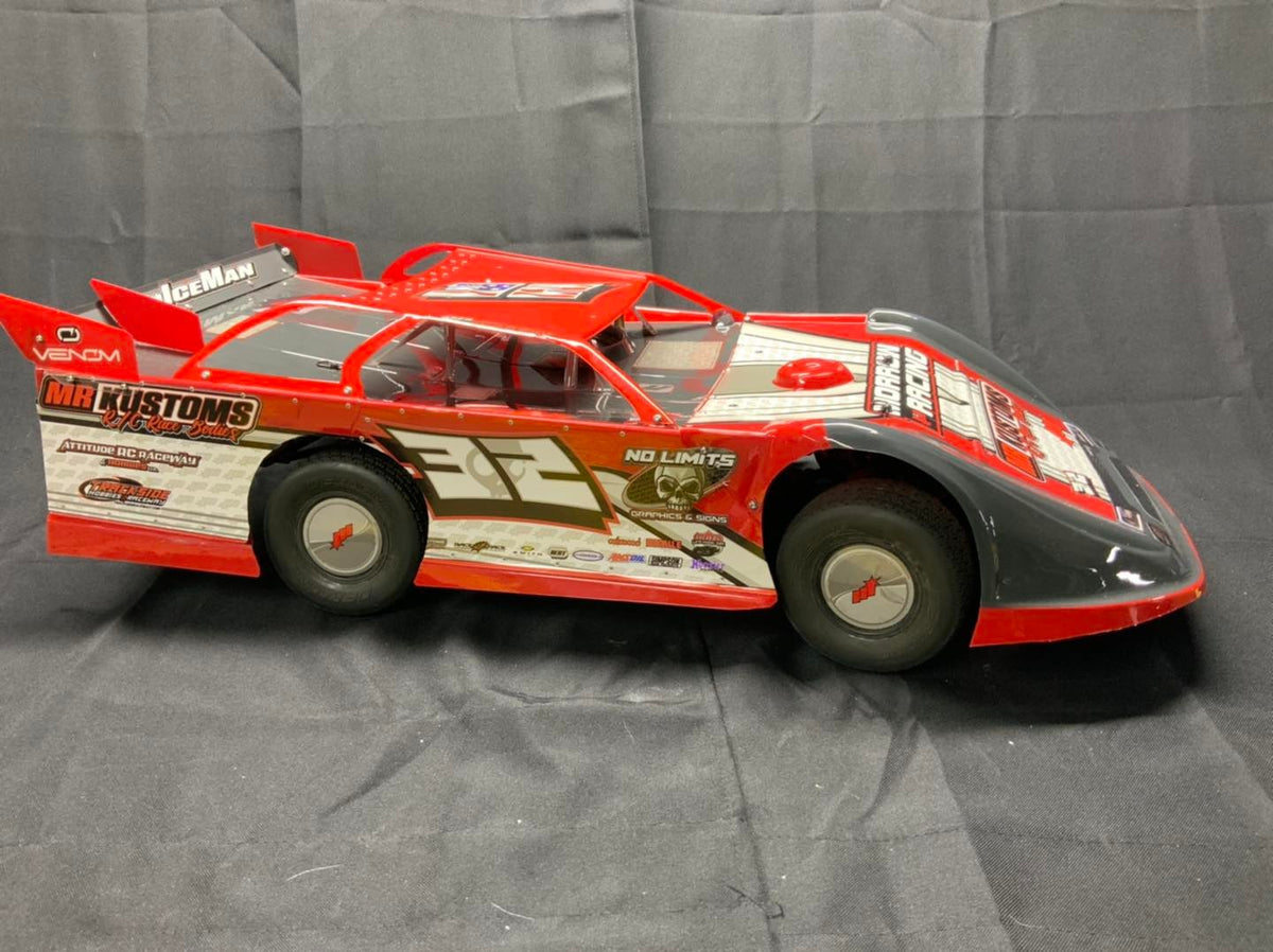 MR Kustoms MRK-IceMan IceMan Late Model Body, Clear 1/10 SCT Short Cou ...