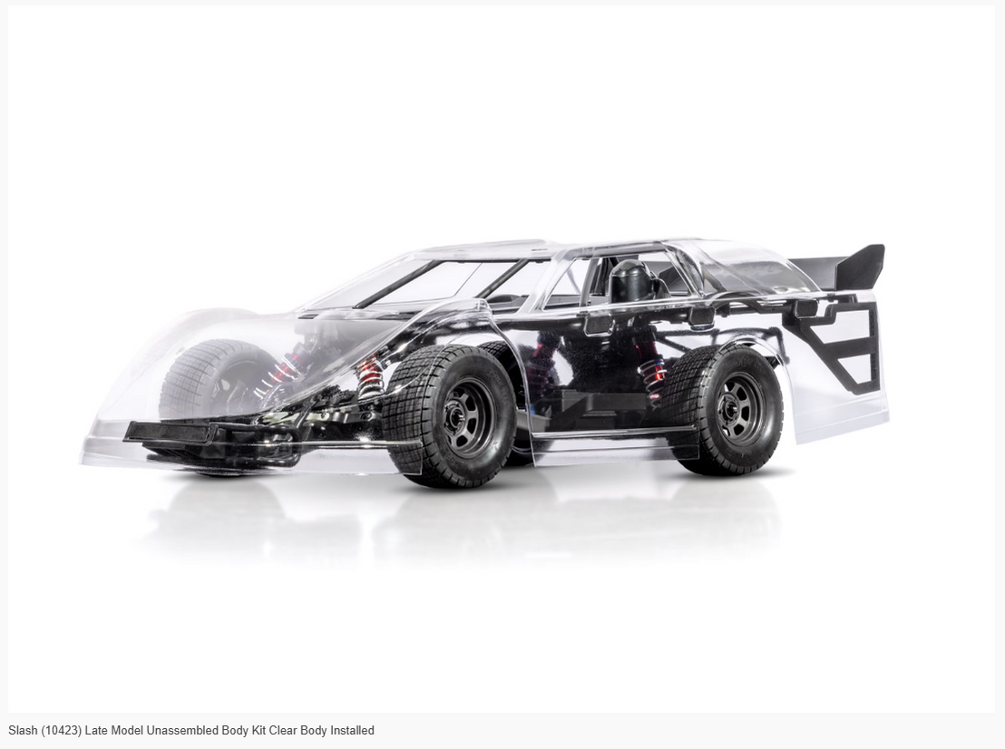 Traxxas TRA10423 CLEAR BODY SC MODIFIED Slash Late Model Unassembled B ...