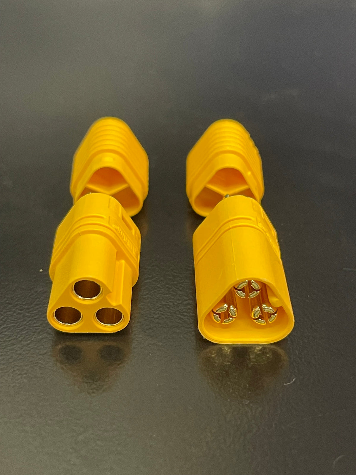 AMASS MT60 MALE & FEMALE ESC / MOTOR CONNECTOR (Pair), 3 WIRE, 3.5MM C ...