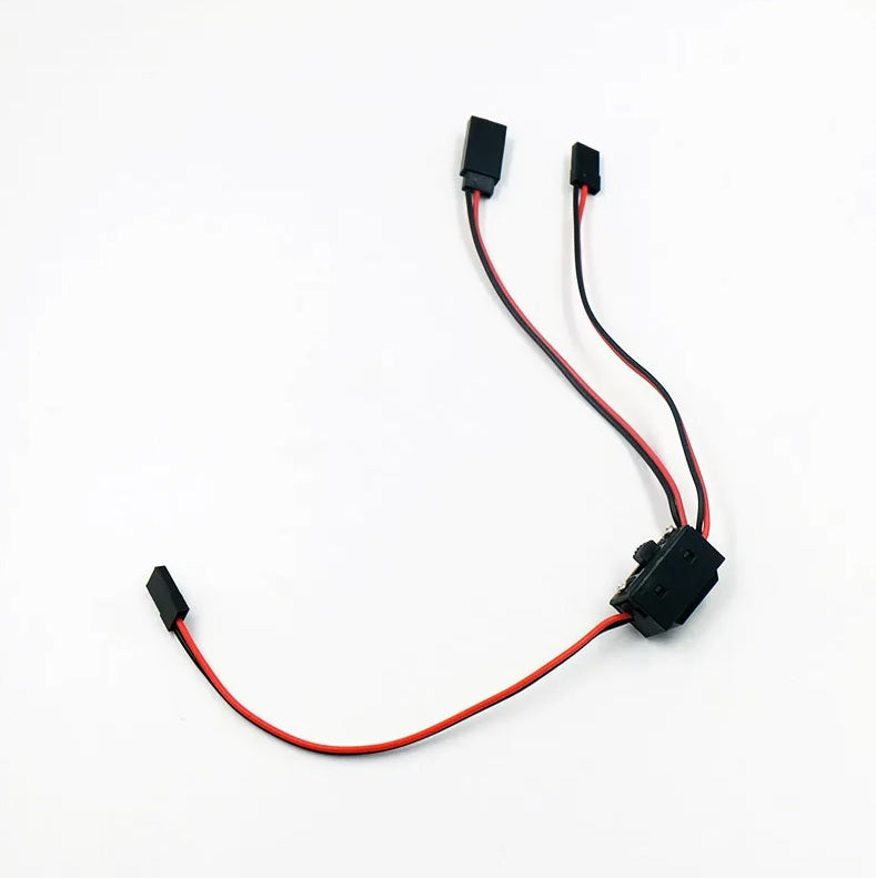 WRC_Switch 12in 26AWG Universal RC Switch Y-Harness Extension Cable (F ...