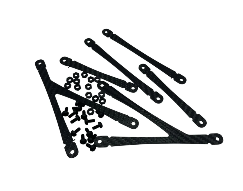 TP3D TP3-LMBBK Full Latemodel Body Brace Kit Carbon Fiber Print WIth B ...