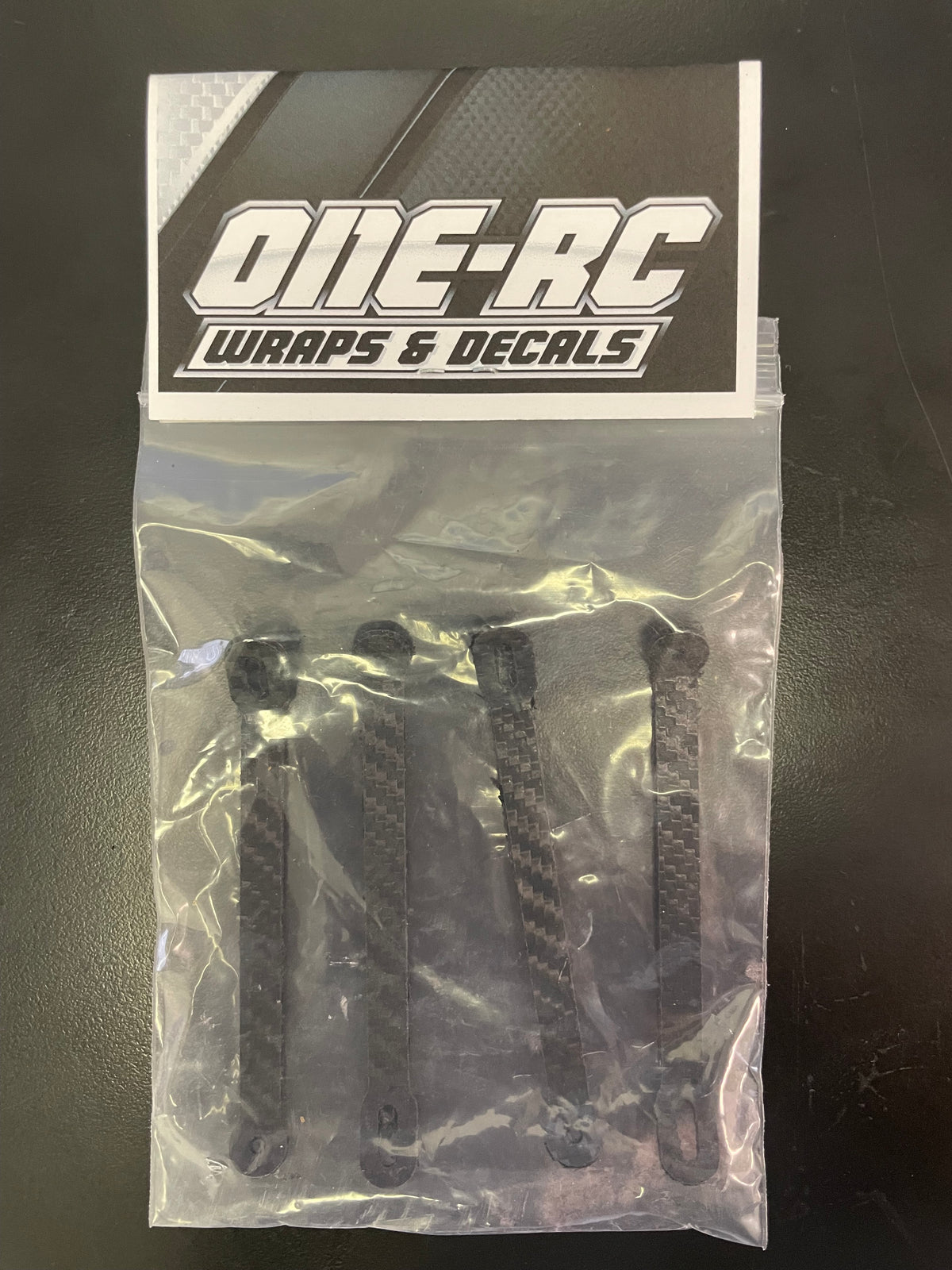 ONE-RC 3.00" CARBON FIBER (PLASTIC) Body Brace Kit (4) — World of R/C ...