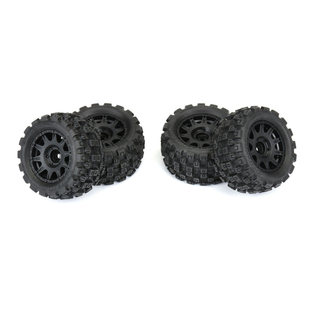 Pro-Line PRO1024110 1/18 Badlands MX 1.85" F/R MTD 12mm Black Raid: Gr ...
