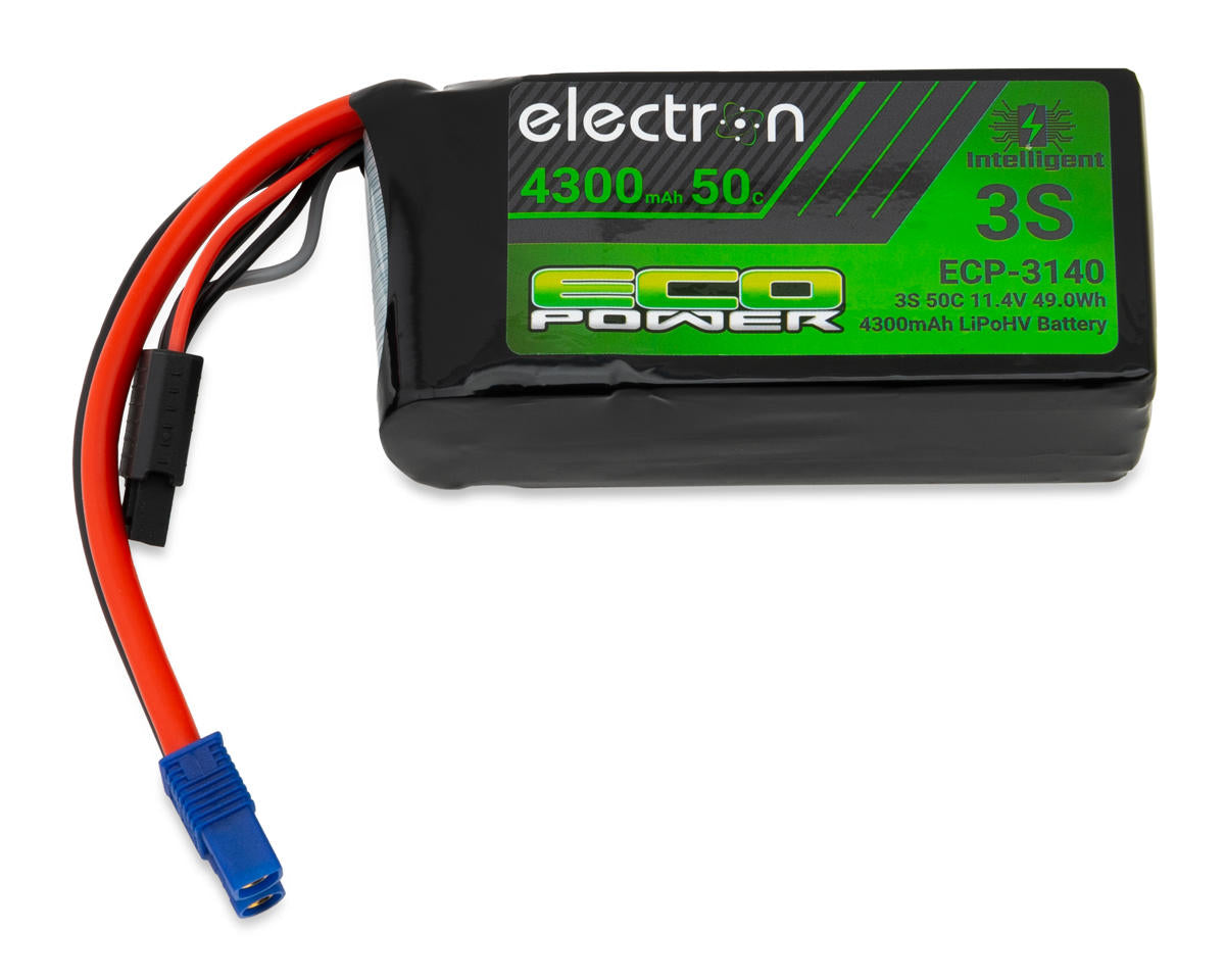 EcoPower ECP-3140 "Electron" 3S 50C Intelligent HV LiPo Battery w/EC3 ...