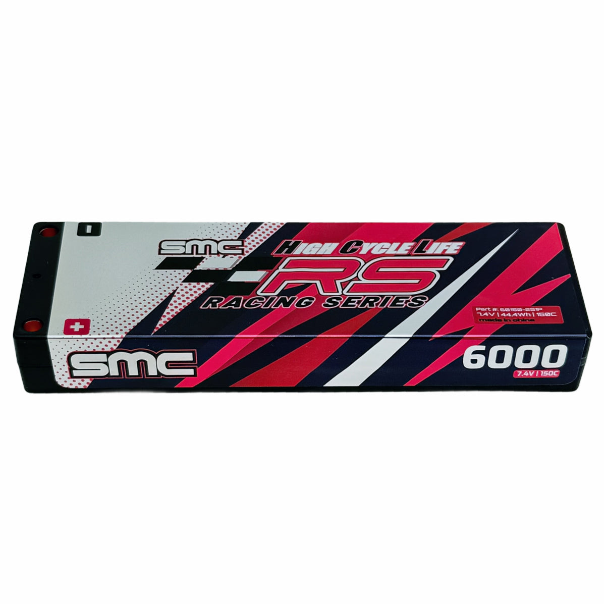 SMC 60150-2S1P HCL-RS 7.4V 6000mAh 150C LCG LIPO BATTERY 5mm Inboard H ...