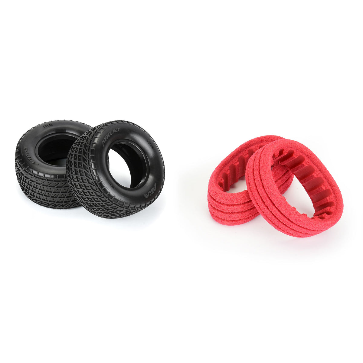 AKA AKA13138CR 1/10 Array Clay Rear 1.7"/2.2" Dirt Oval Tires (2) Losi ...