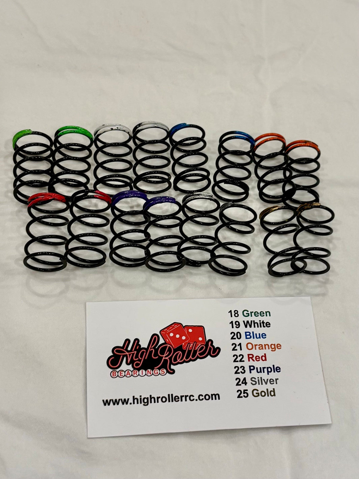High Roller RC HRsprkit Small Bore Front Springs (Complete Kit) — World ...