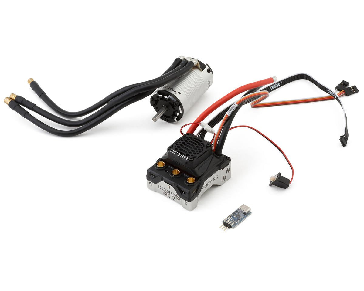 Ghost RC 020-0289-00 Cobra 8 ACE No Prep Drag Brushless ESC w/1412 Sen ...