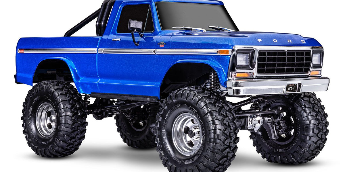 Traxxas TRA92046-4-BLUE TRX-4 Ford F-150 High Trail Edition - Blue ...