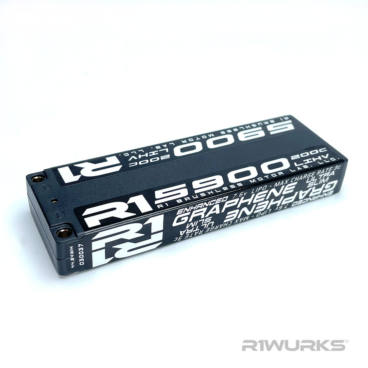 R1 Wurks R1030037 5900mAh 200c 7.6v 2S Ultra Slim, Stick LiPo Battery ...