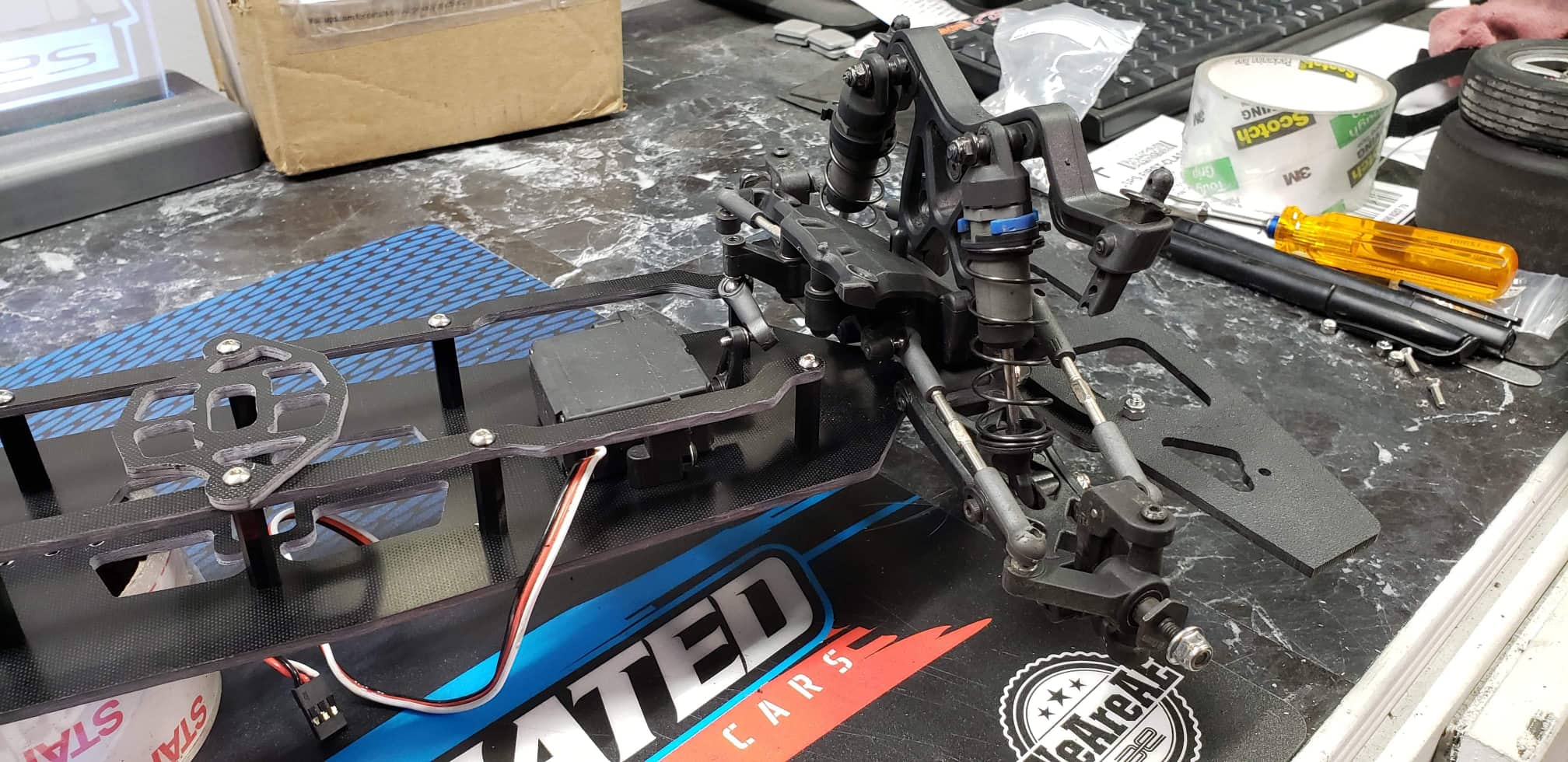 Team Associated DR10 CHASSIS KIT Drag Carbon Fiber Conversion Renegade ...