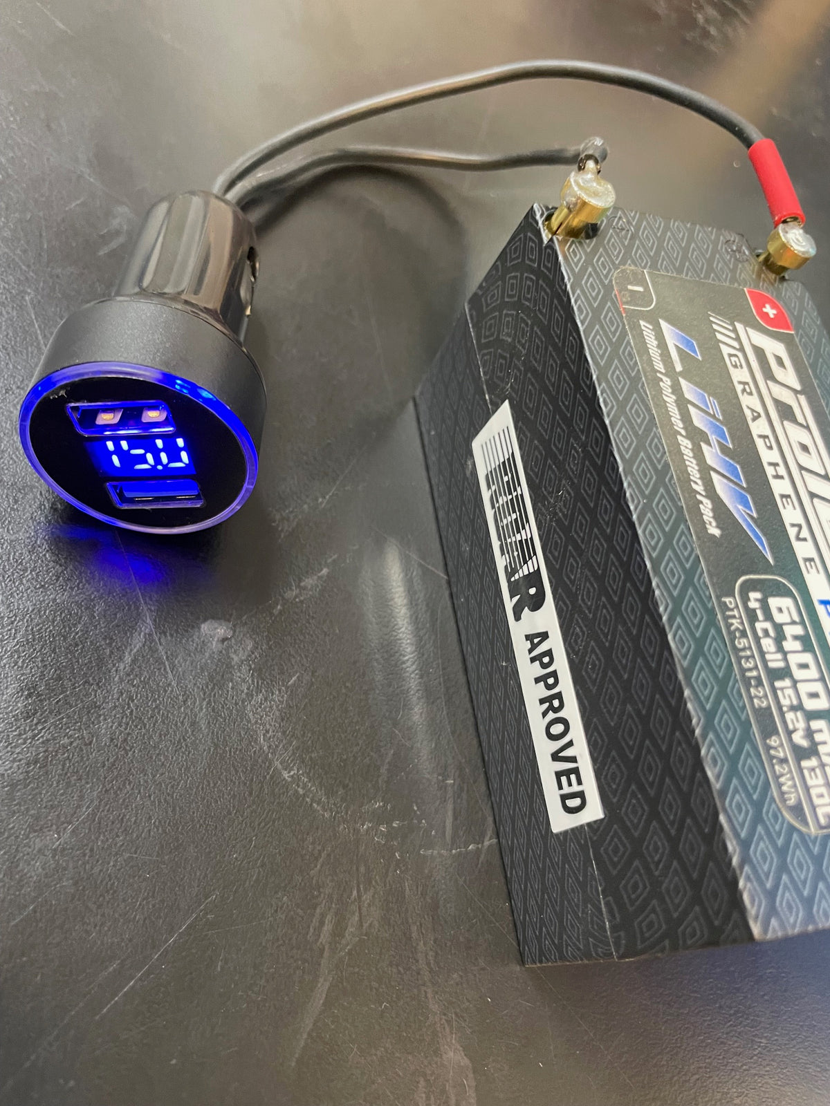 Digital Voltage Checker with Dual USB output 4/5mm Bullet plugs (up to ...