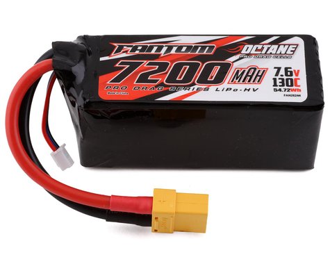 7200mAh 130C 7.6v 2S Octane Pro Drag Series Lipo-HV — World of R/C ...