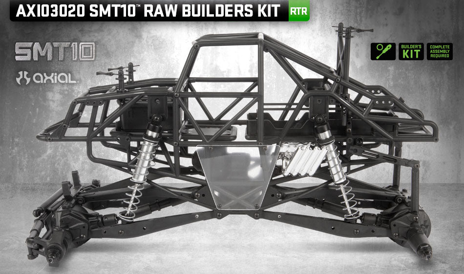 Axial AXI03020 SMT10 1/10th Scale Monster Truck Raw Builders Kit ...