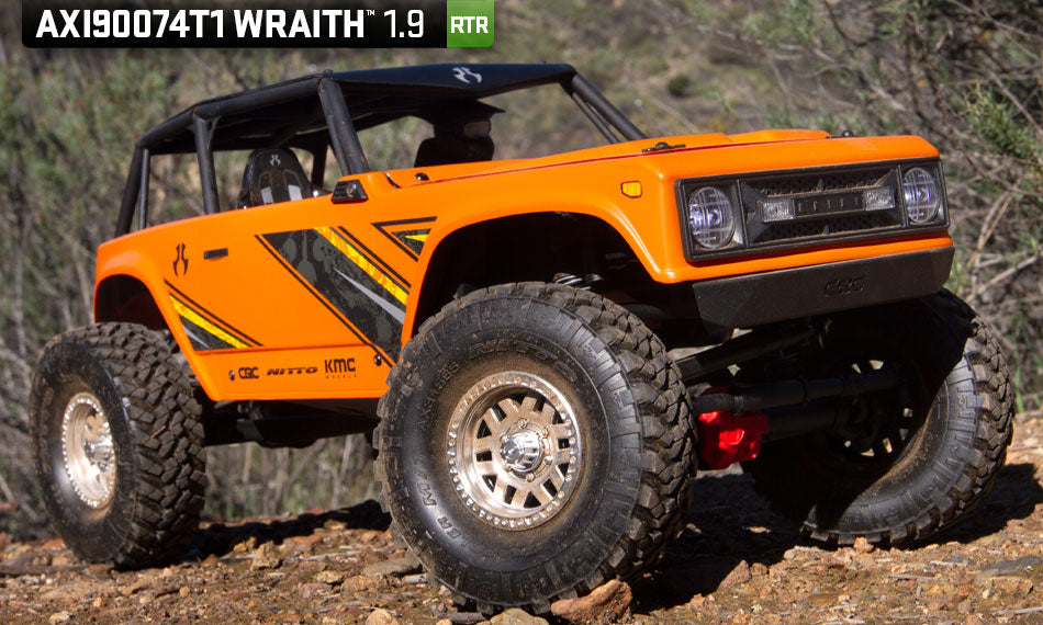 Axial AXI90074T1 Wraith 1.9 1/10th Scale Electric 4wd RTR Orange ...